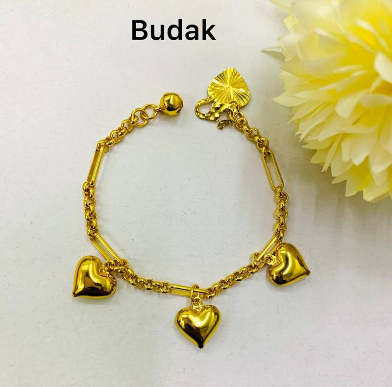 EMAS 24K 916 RANTAI TANGAN PAPER CLIP LOVE LICIN SAIZ BUDAK - TikTok ...