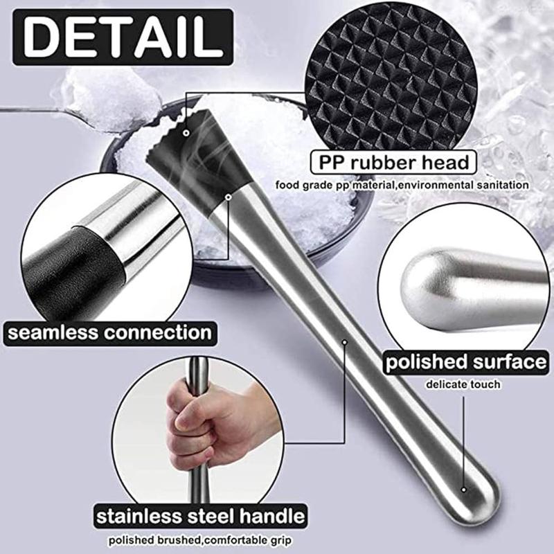 AOR Keluli Tahan Karat Pemukul Bar Ais Alat Campuran Minuman - TikTok ...