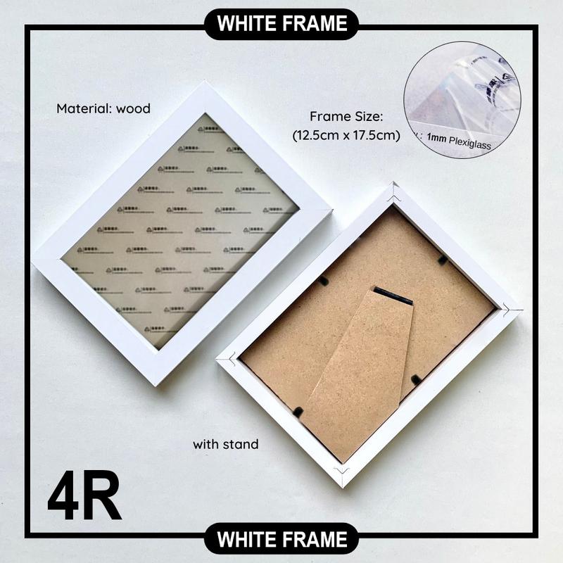 4R White Frame with Plexiglass - TikTok Shop Malaysia