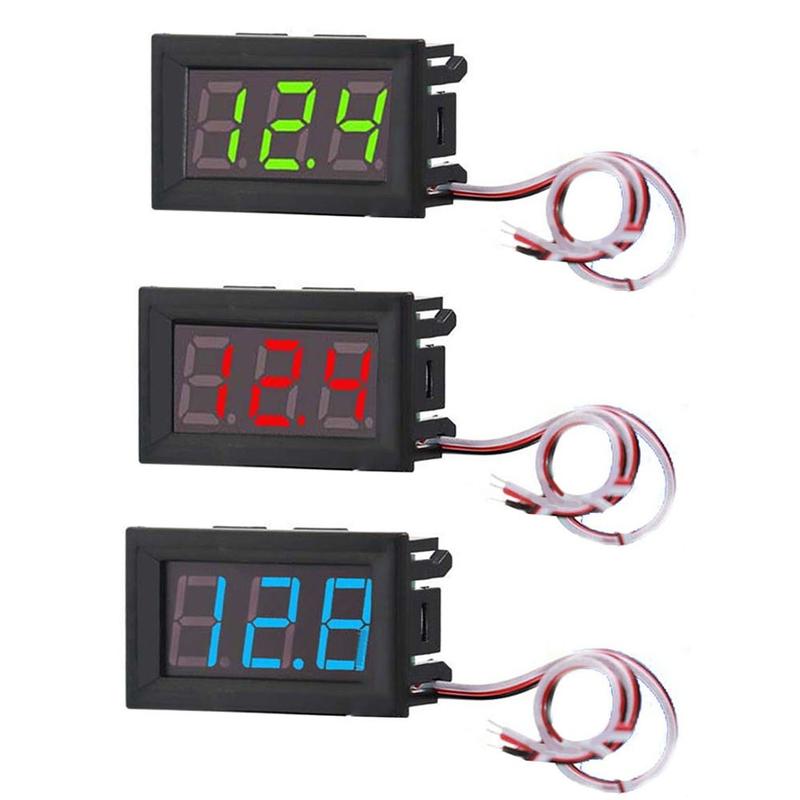 Voltmeter Digital LED, 1pc, Saiz Paparan 0.56 inci, 3 Wayar, - TikTok ...
