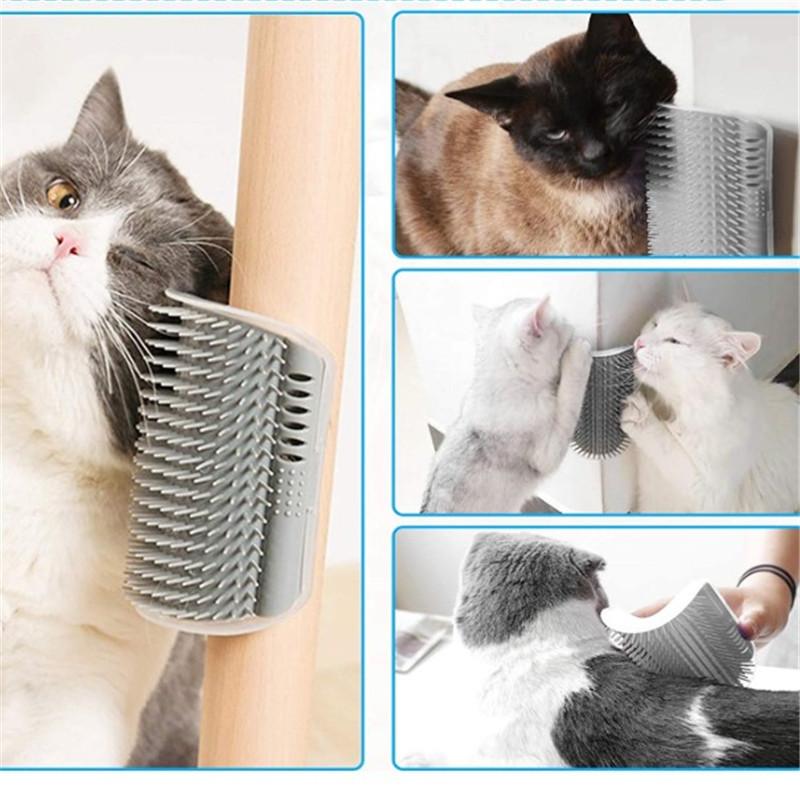 Cat Toy Corner Hair Scrubber,Cat Scratching Device,Candy Brush ...
