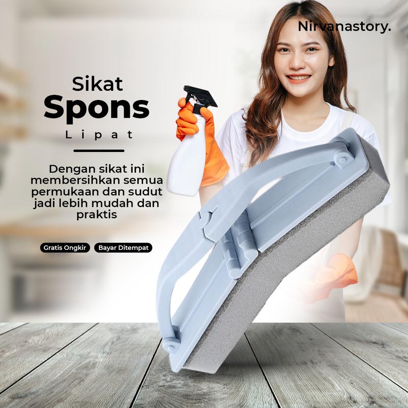 Sikat Spons Lipat Japanese Kitchen Brush Sikat Busa Sudut - Shop ...