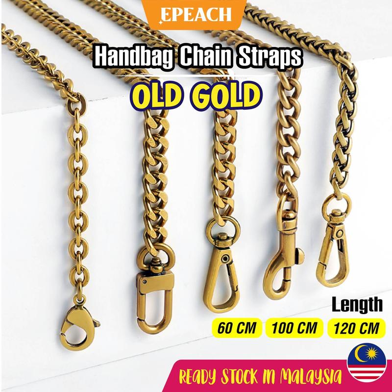 epeach Handbag Old Gold Metal Chain Strap | Tali Rantai Beg Tangan ...