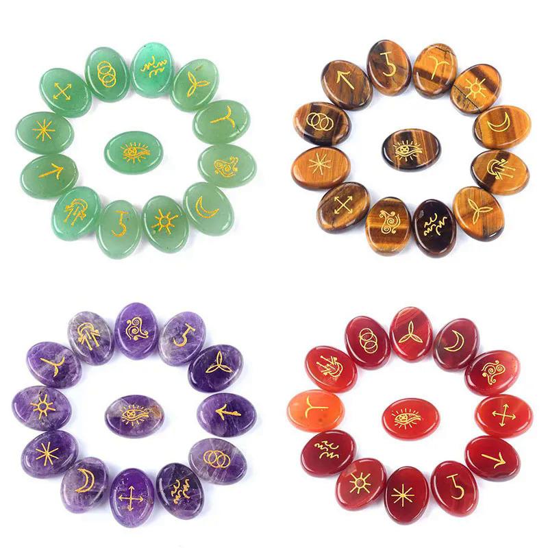 Set of Natural Stones for Meditation and Balancing, Engravin - TikTok ...