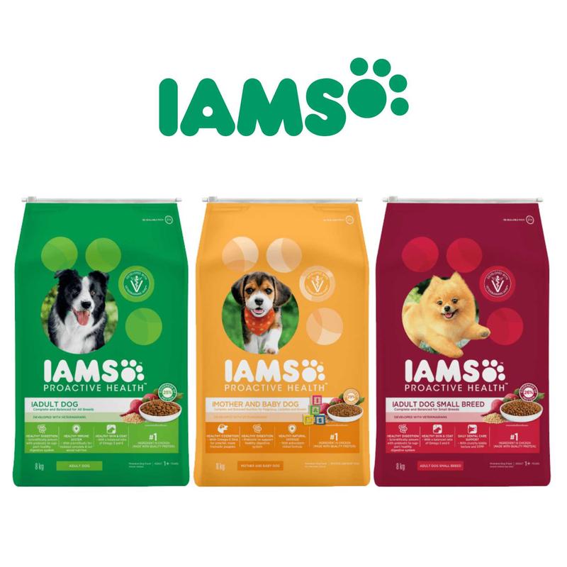 IAMS Dog Dry Food Adult Dog Small Breed All Breed Mother & Baby ...