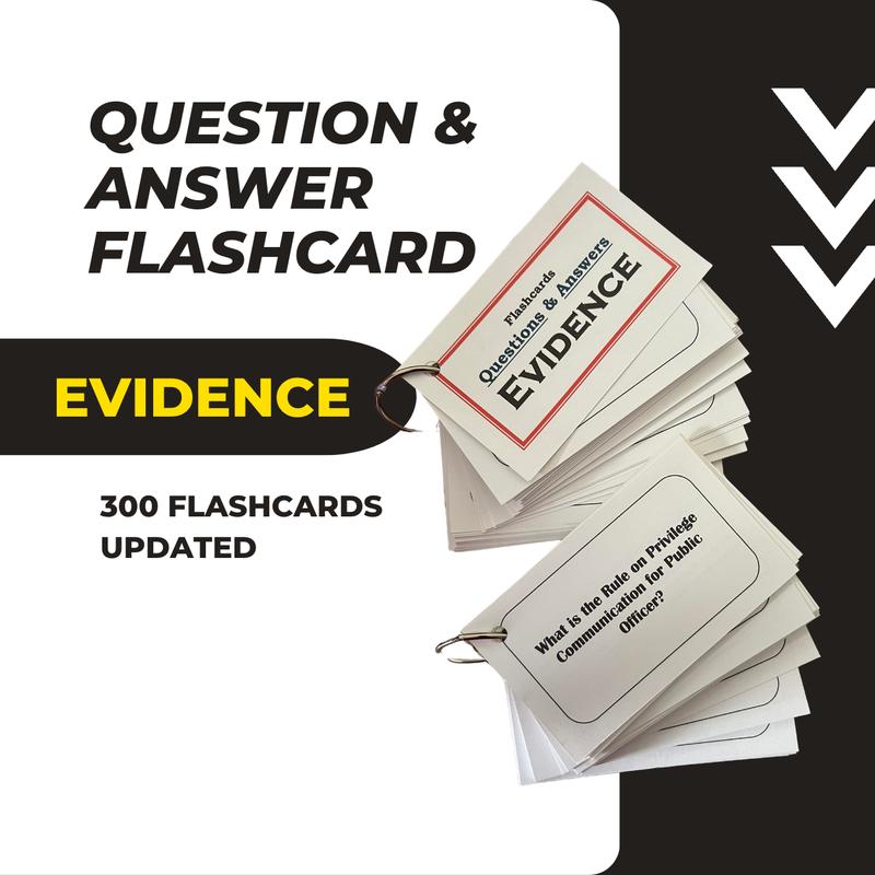 Evid ence Question and Answer Flashcards - TikTok Shop Philippines