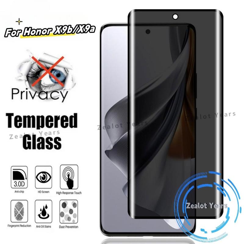 HonorX9b Front Glass 1-3Pcs Screen Protector Privacy Glass Film ...