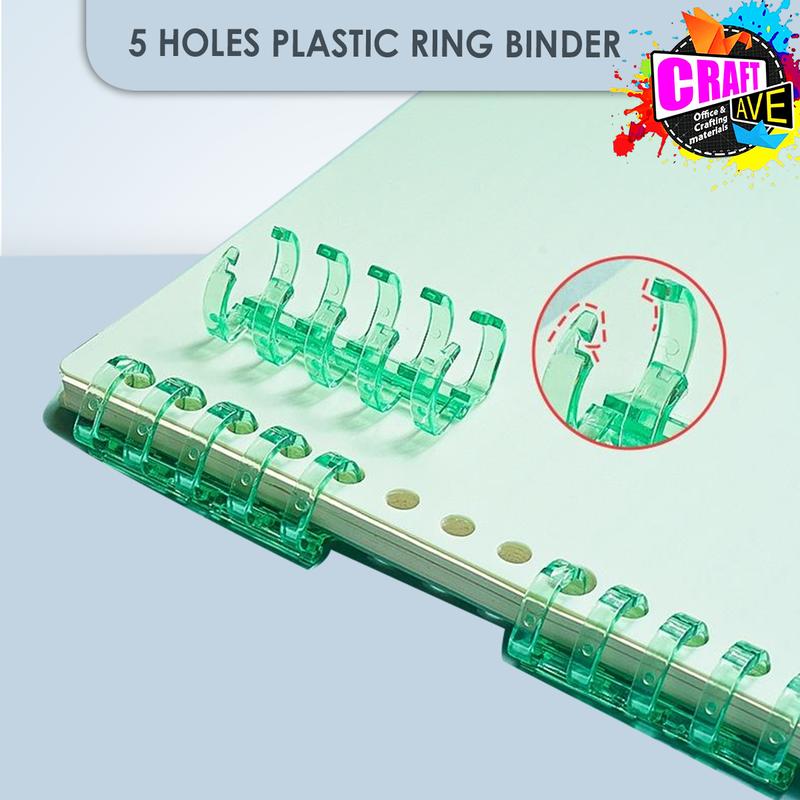 5 Holes Plastic Ring Binder Ring Binding Spines Combs 80 / 6 - TikTok ...
