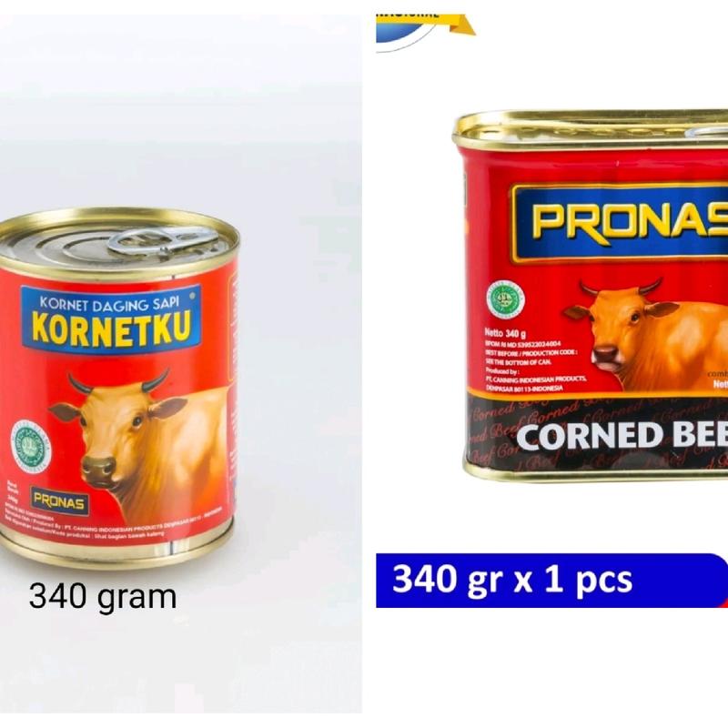 Pronas Kornet Sapi Reguler 340gram Kemasan Kaleng EOE / Kornet - Shop ...
