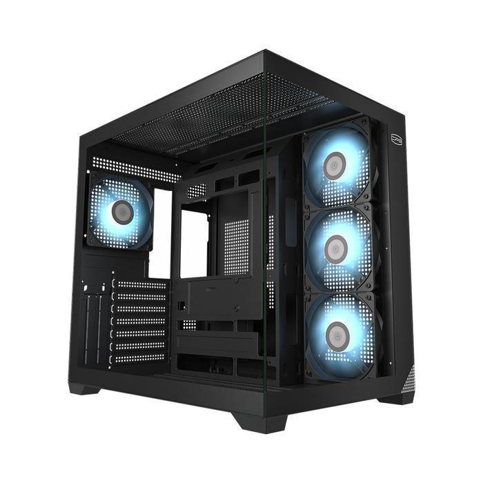 Promo PCCOOLER C3 T700 MID TOWER ATX CASE PC GAMING + 7 FAN 120MM ARGB ...