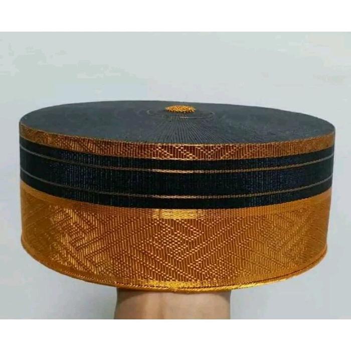 Jual songkok recca pamiring tembaga halus Peci Kopiah - hitam gold, 10 ...