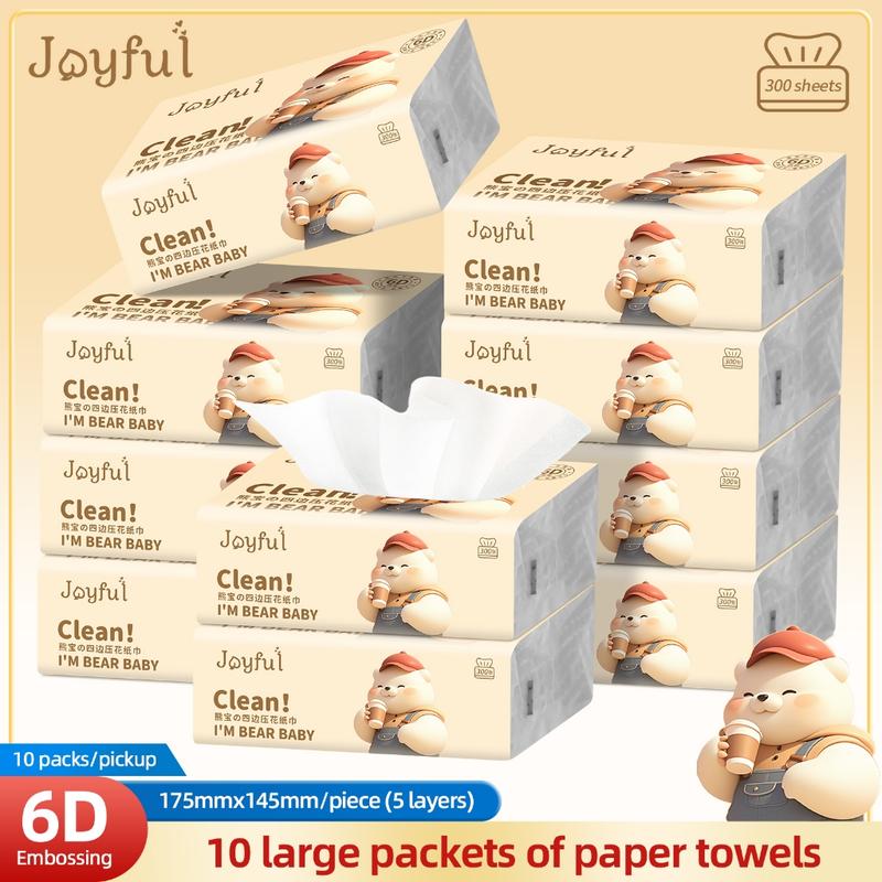 【10PACKS】 Joyful Bear Baby Tisu viral 5-Ply 4D Tissue Facia - TikTok ...