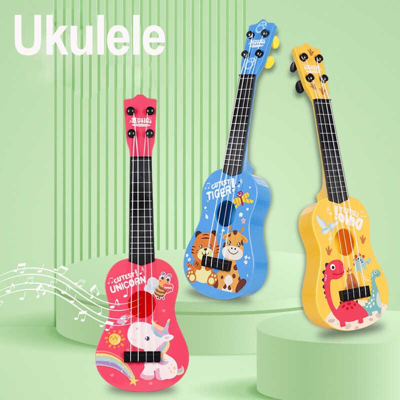 Mainan Muzikal Ukulele, untuk Kanak-kanak, 4 Tali, Gitar Kecil ...