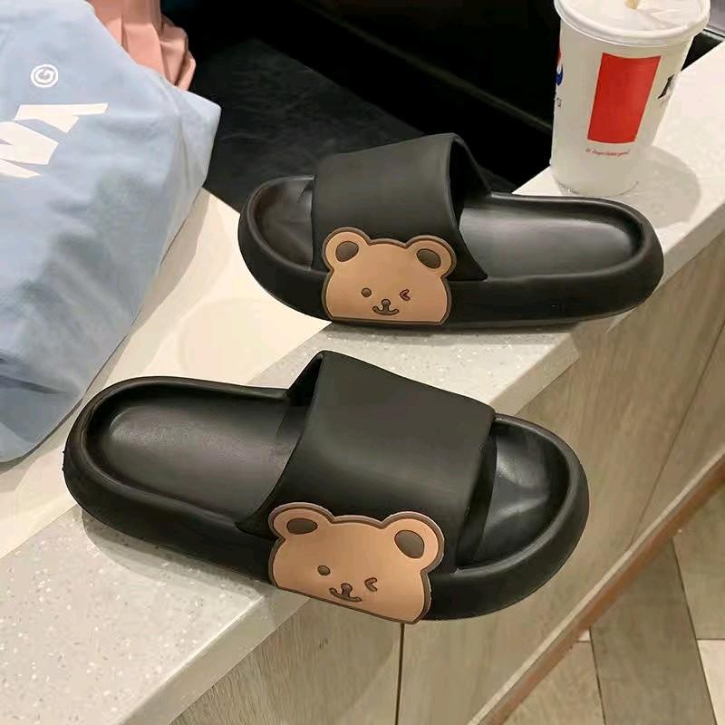 Ready Stock!! Cute Bear Slipper / Selipar Cute Tebal / Selipar - TikTok ...