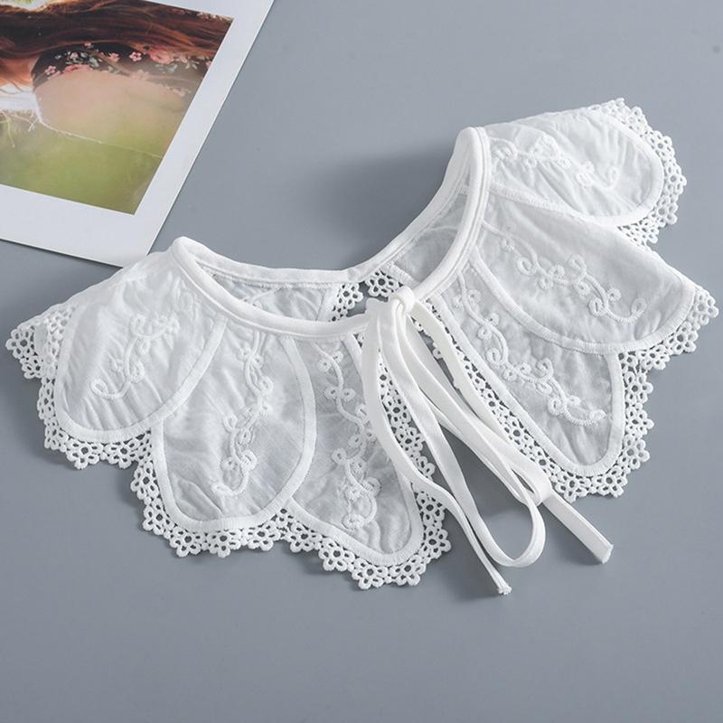 False Collar Embroidery Collar Floral Trim Hanfu Shoulder Warp - TikTok ...