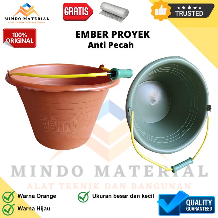Jual Ember Cor Proyek Anti Pecah Orange Hijau Besar Kecil - Orange ...