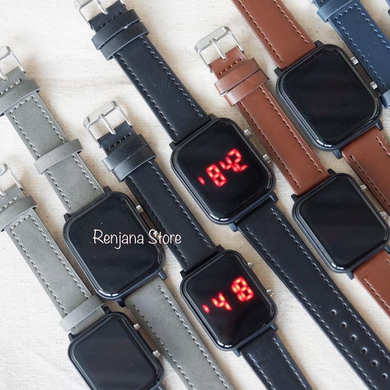Jam Tangan Couple LED Digital Curved Screen Type JSS 3397 Kemewahan ...