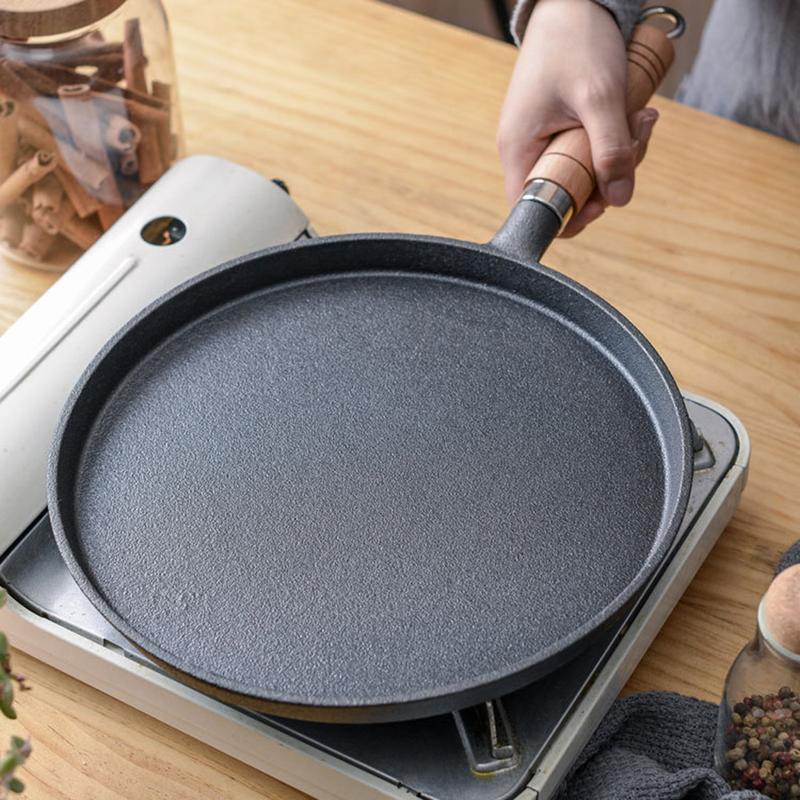 26cm Thickened Cast Iron Non-stick Frying Pan Cake Pancake Crepe ...