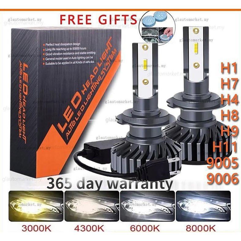 Lampu Depan LED Kereta, Kuasa Tinggi 110W, Automatik, CSP 4300K ...