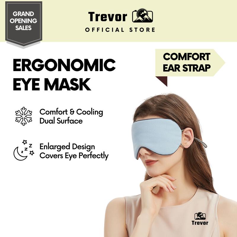 TREVOR Ergonomic Sleeping Eye Mask - Dual Surface Cooling Comfort ...