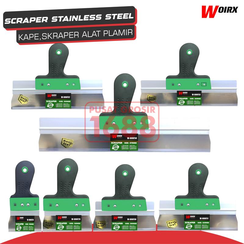 WOIRX TOOL Scraper Kape Alat Plamir Stainless Steel Alat Plamir Compon ...