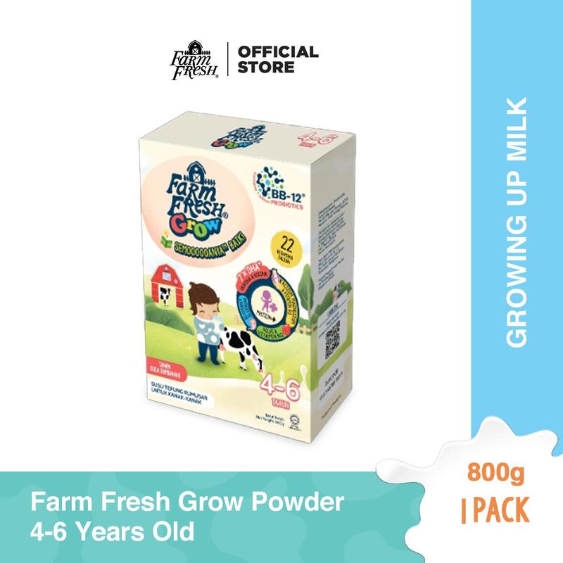 Farm Fresh Grow Powder 4-6 Years Old 800g | Farm Fresh Grow Susu ...