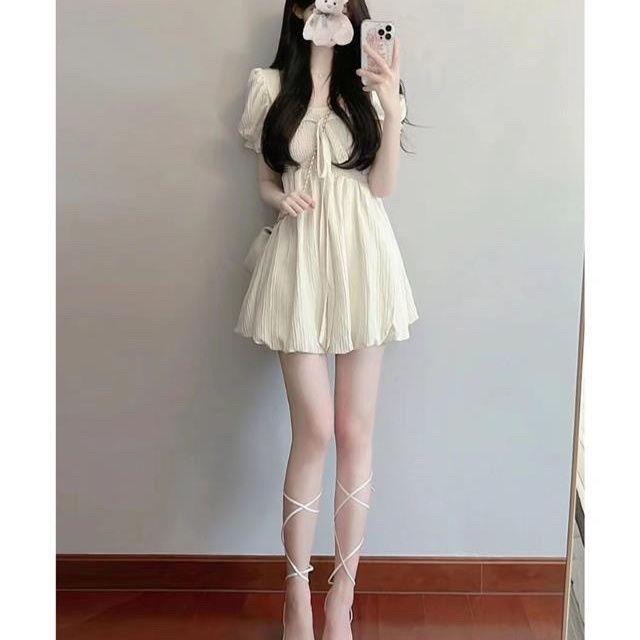 Gaun Manis Perancis Kecil, Manis Garam, Rekaan Elegan dan Tulen ...