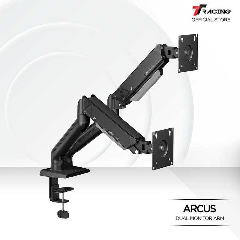 TTRacing ARCUS Monitor Arm ขาจับจอแบบเดี่ยวและคู่ มาพร้อมตัวเก็บสายไฟ ...