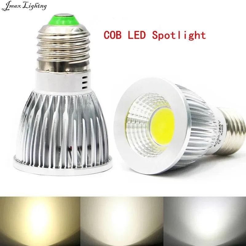 Dimmable E27 LED COB Spotlight Bulbs 9W 12W 15W Lamps 220V 85-265V ...