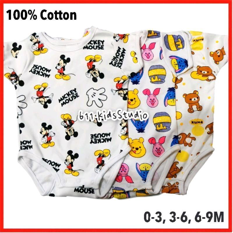 Baju Cartoon Baby Romper Baju Baby Newborn Kartun Clothing Suit ...