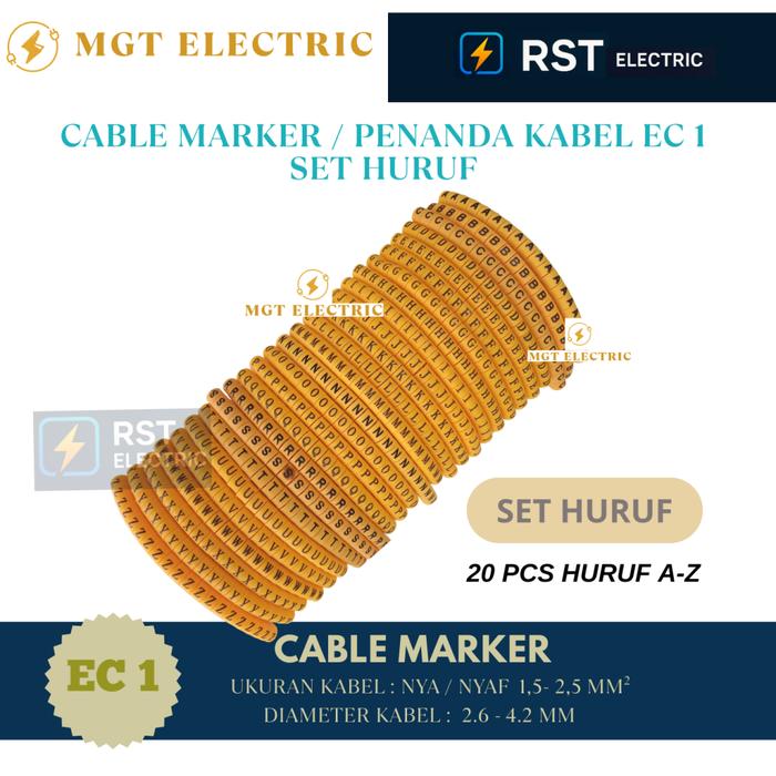Jual Kabel Marker EC-1 / Cable Marker EC-1 / Penanda Kabel EC1 ...