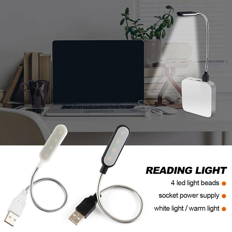 USB LED Reading Lamp Portable Flexible USB Eye Protection Mini - TikTok ...