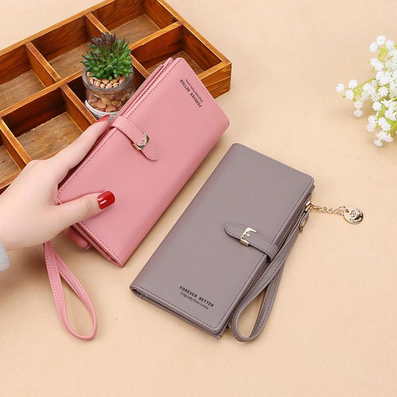 Girls Wrist Bag Women Wallet Clutch Bag Ultra Slim Cell Phone Zipper ...