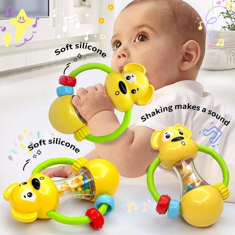 Baby 0 12 Months Newborn Sensory Grasp Toys Hand Bell Develo - TikTok ...