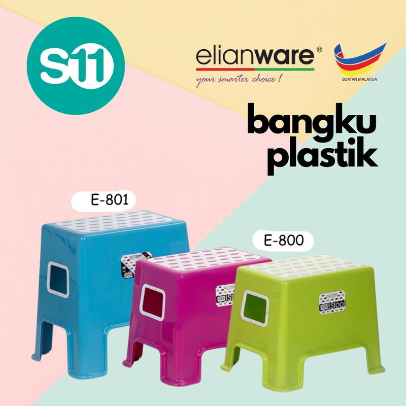 Elianware E800 E801 Colourful Step Stool Bangku Plastik Tinggi - TikTok ...