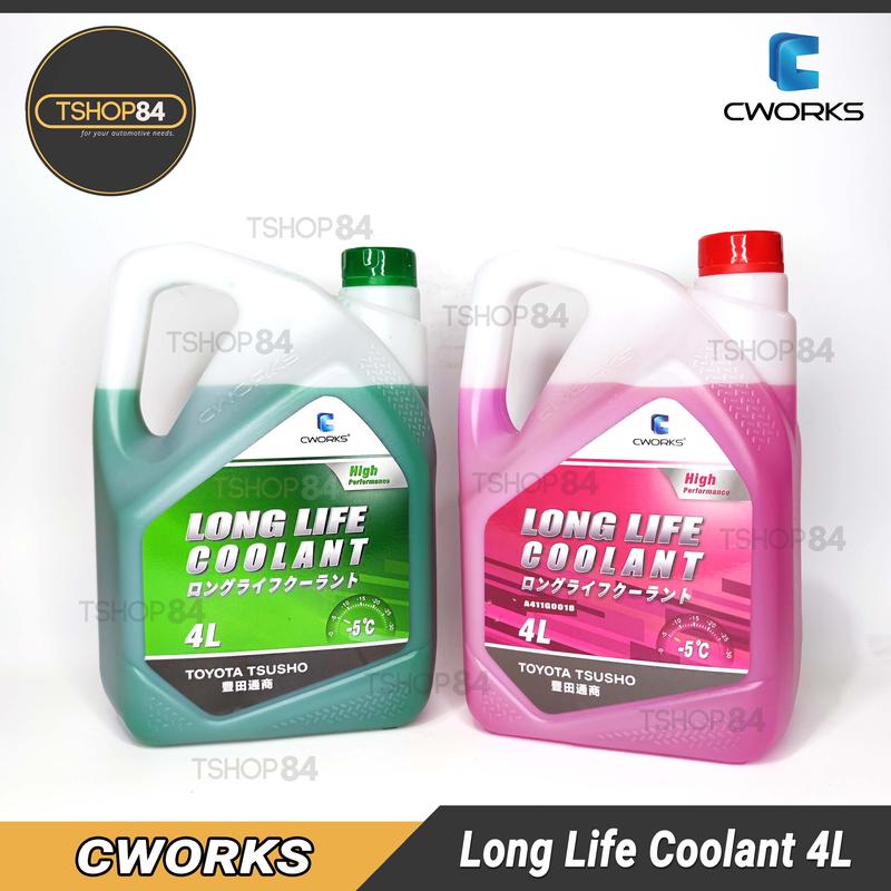CWorks Long Life Coolant Premium 4Liters PINK GREEN BLUE - TikTok Shop ...