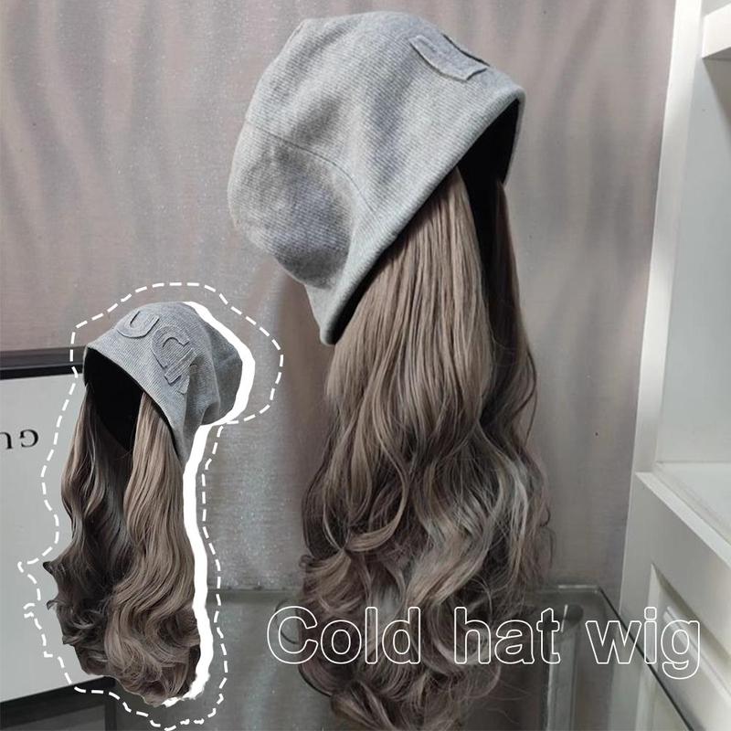 Topi Rambut Palsu, Topi Sejuk, Boleh Ditanggalkan, Fesyen, Sesuai untuk ...