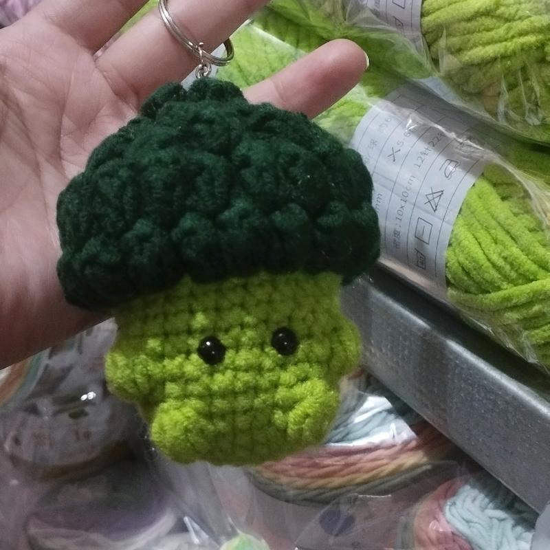 Broccoli Crochet Keychain Fabric - TikTok Shop Philippines