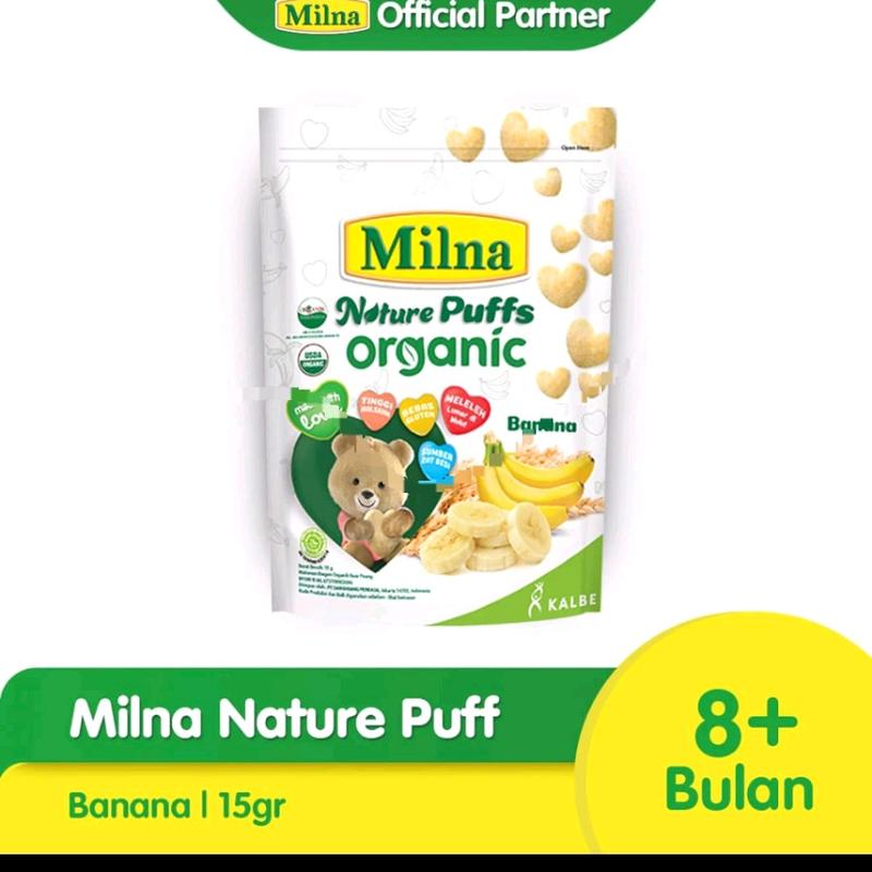 Milna Nature Organic Puffs 15 gr baby snack Bayi - Shop | Tokopedia