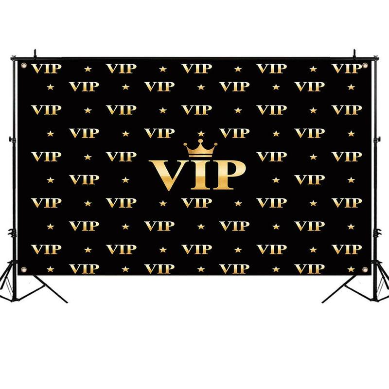 Crown & Vip Pattern Backdrop, 1 Count Durable Photo Background - TikTok ...