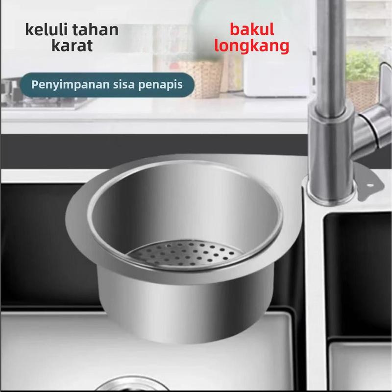 Bakul Longkang Angsa, Keluli Tahan Karat, Rak Longkang Gantung ...