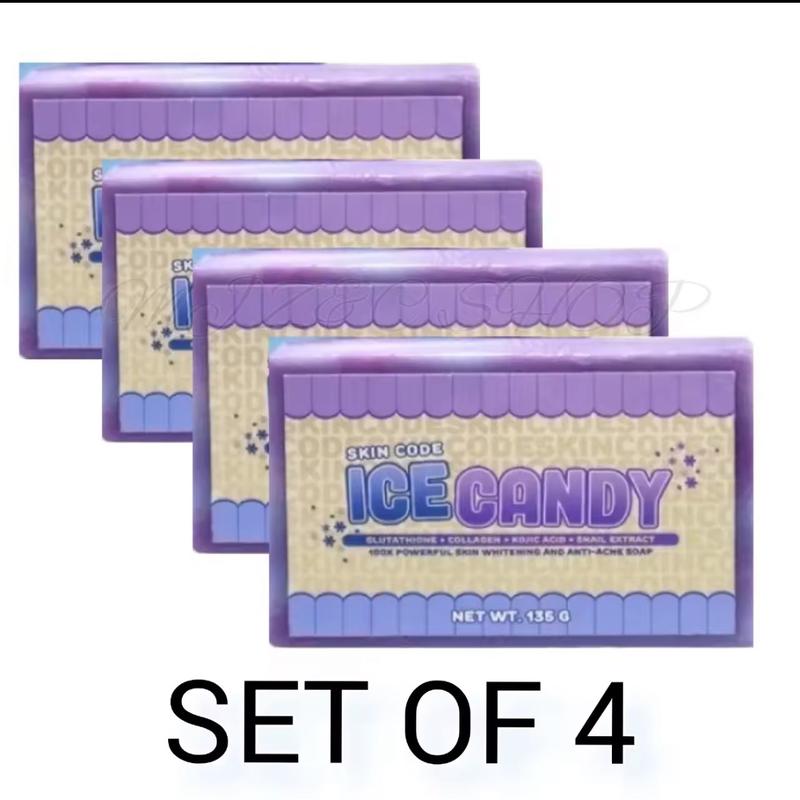 (YY1) SET OF 4 Ice Candy Whitening Anti-Acne Soap 135g Body - TikTok ...