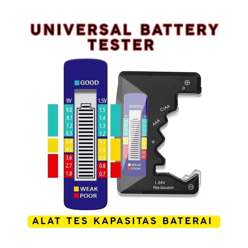 Universal Battery Tester Checker Alat Tes Kapasitas Baterai Cek - Shop ...