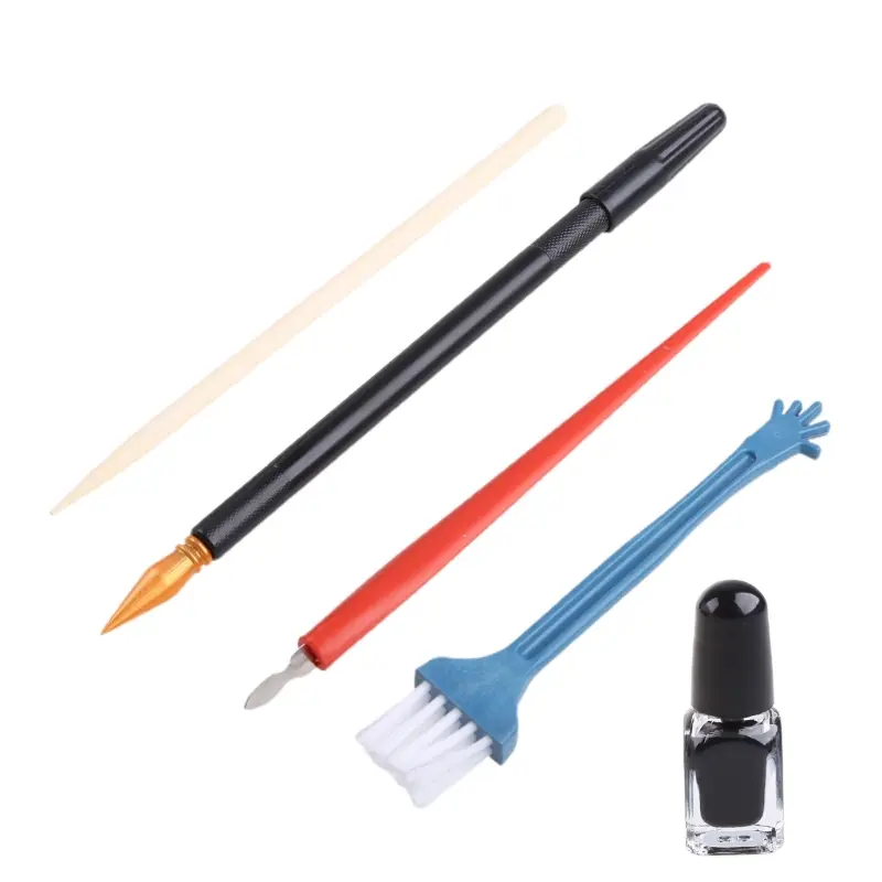 5PCS Scratch Art Tool with Dual-tip Scratch Pen Repair Ink Scratching ...