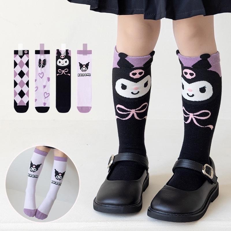 SMP Fashion 5Pairs Kuromi Girls Cute Cotton Socks Cartoon Kids - TikTok ...