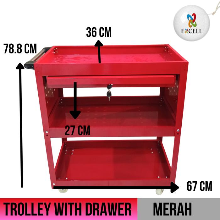 Jual Trolley trolly troli bengkel lemari rak kerja perkakas tools ...