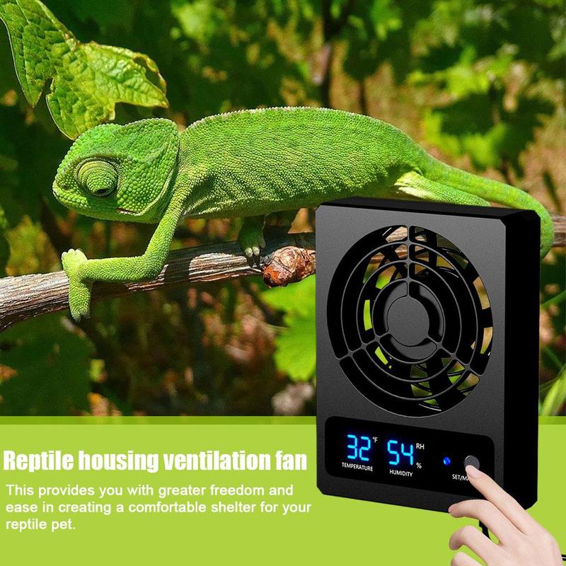 1 Pcs PP Smart Cooling Fan LED Display Cooling Ventilation Back ...