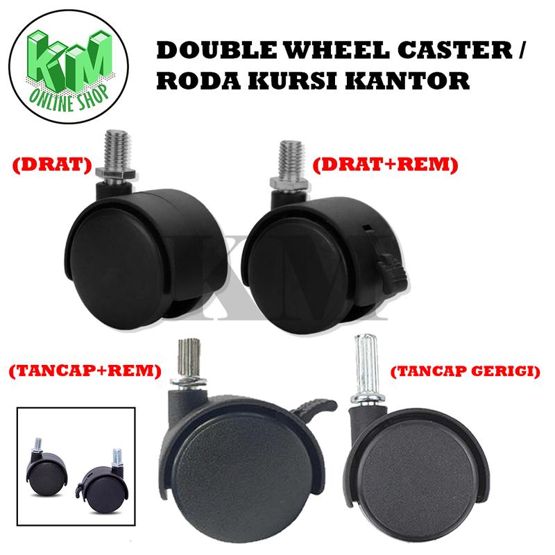 Roda Caster Kursi Kantor/ Roda Kastor Kursi Rak 1,5 INCH - Shop | Tokopedia