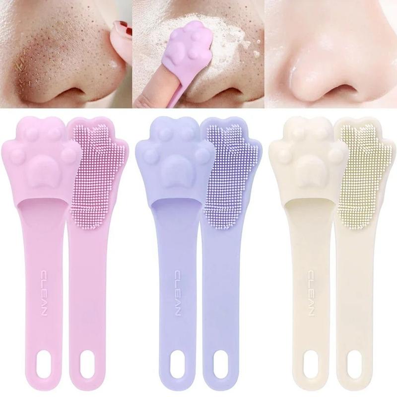 Soft Silicone Nose Brush Blackhead Nose Pore Facial Nasal Scrub ...