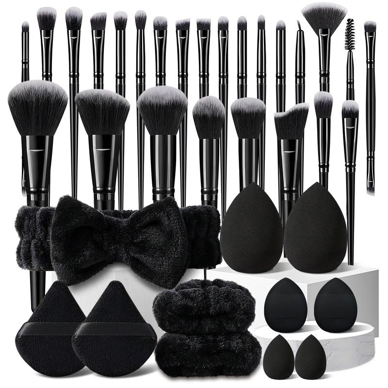 Cosmetic Black 36-Piece Makeup Tool Kit Includes 25Pcs Makeu - TikTok Shop